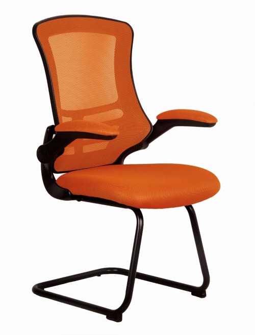 Iso Vinyl Reception Visitors Chair Black Frame BR000062 | 121 Office ...